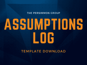 Assumptions Tracking Log Template | The Persimmon Group