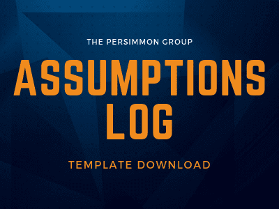 Assumptions Tracking Log Template | The Persimmon Group
